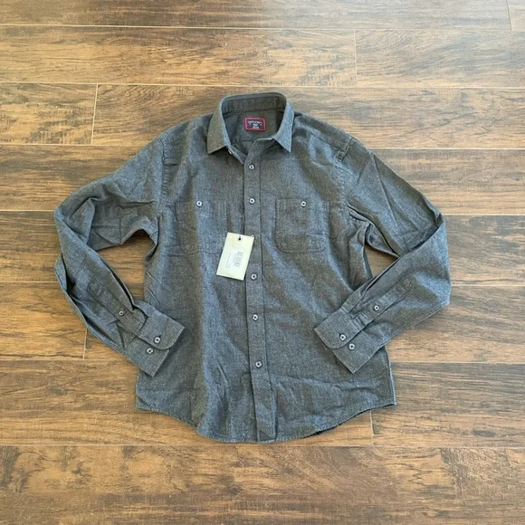 UNTUCKit | Shirts | Untuckit Hemsworth Flannel Shirt Charcoal ...